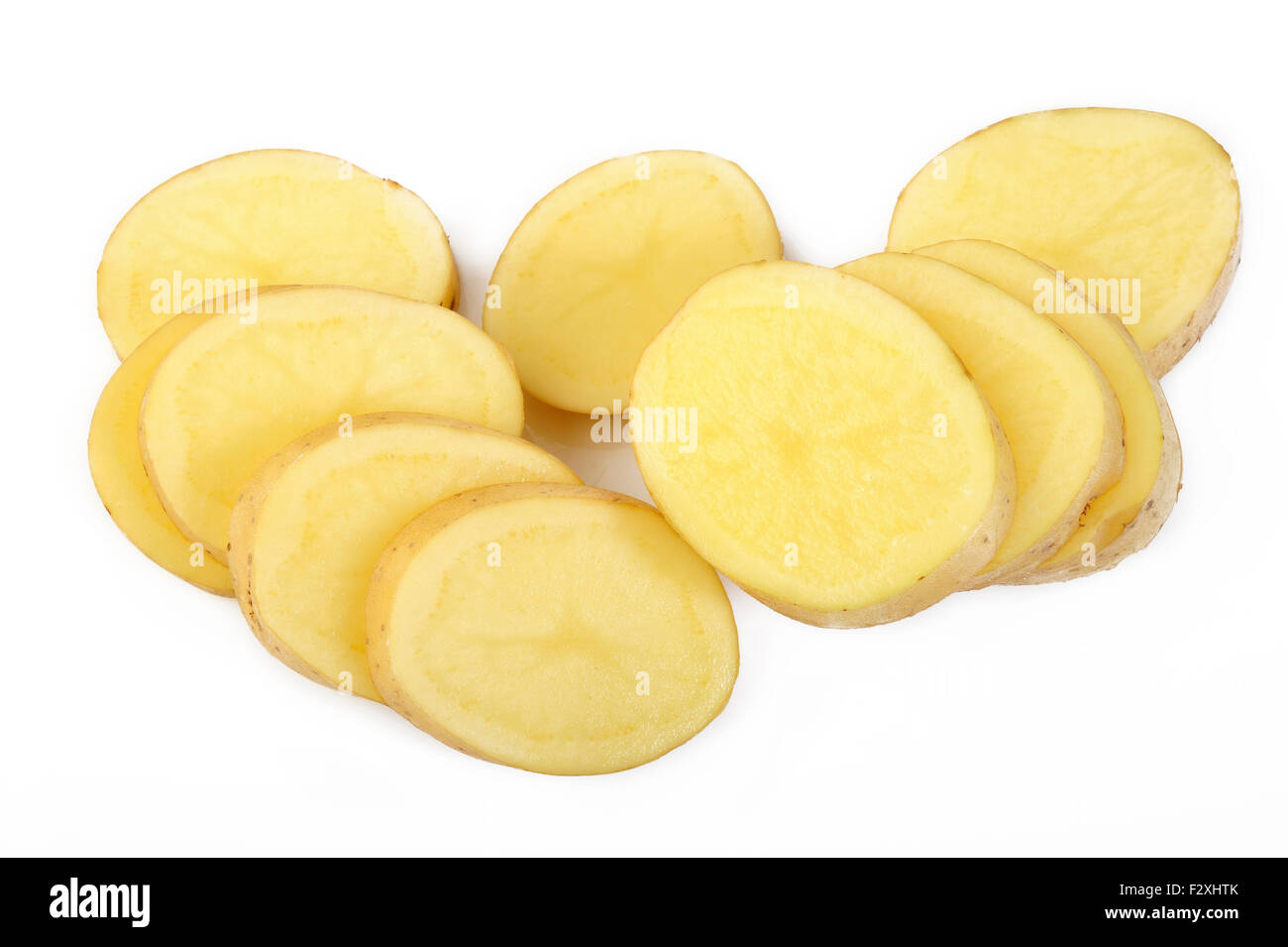 Sliced white potatoes Cut Out Stock Images & Pictures - Alamy