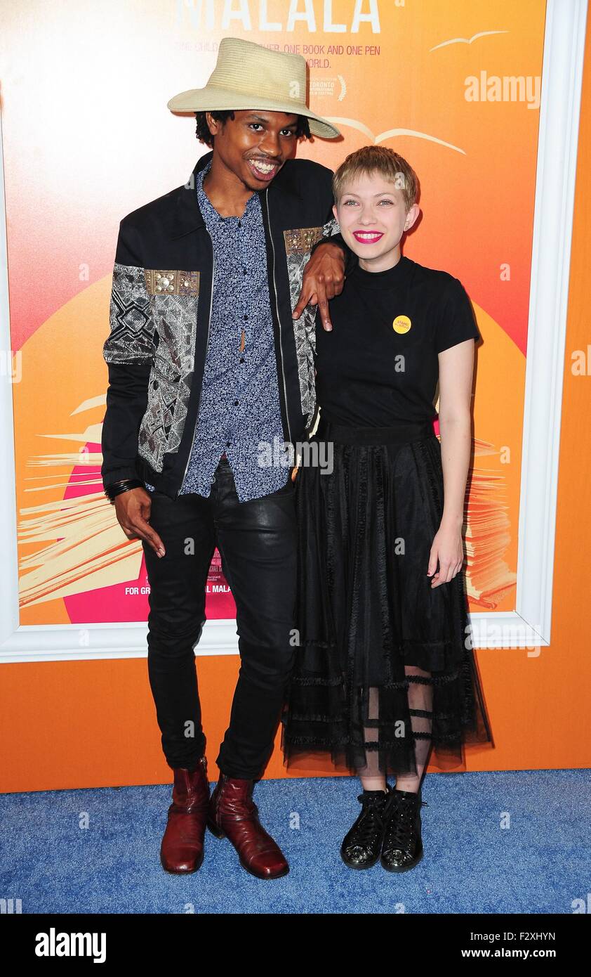 New York, NY, USA. 24th Sep, 2015. Raury, Tavi Gevinson at arrivals for ...