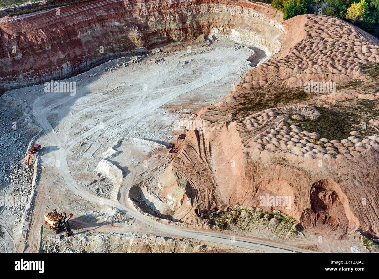Russia, Republic of Tatarstan. Open pit Stock Photo - Alamy