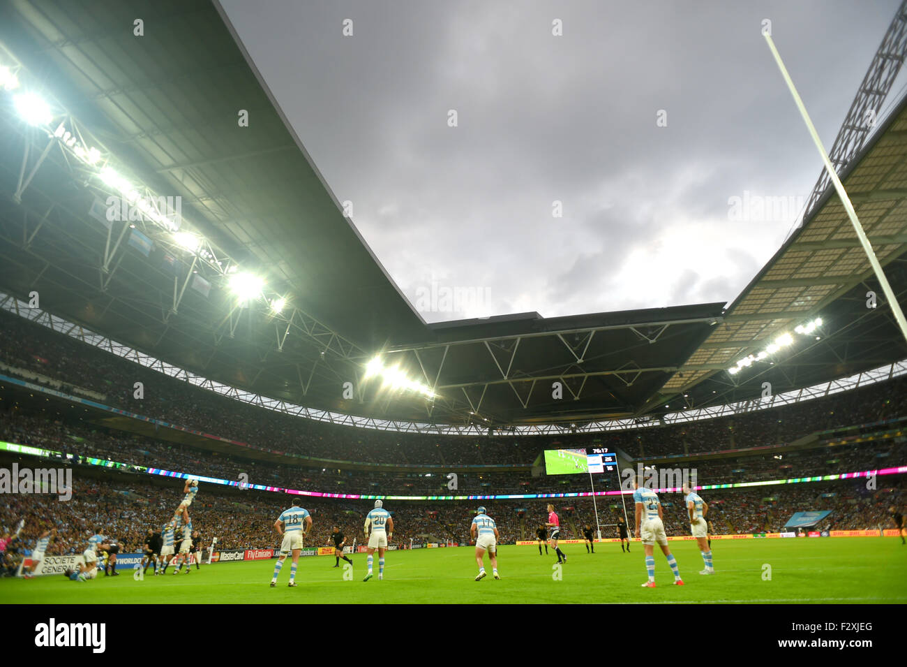 London, UK. 20th Sep, 2015. Wembley Stadium Rugby : A general view of ...