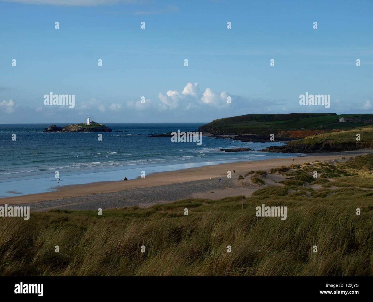 Gwithian beach and sand dunes, Cornwall, UK Stock Photo - Alamy