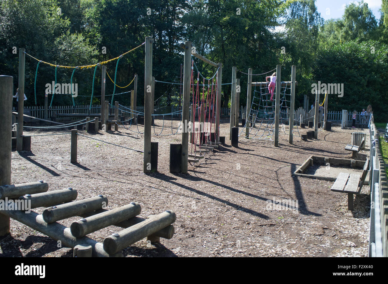 Playground at Lightwater Country Park, Surrey Stock Photo - Alamy