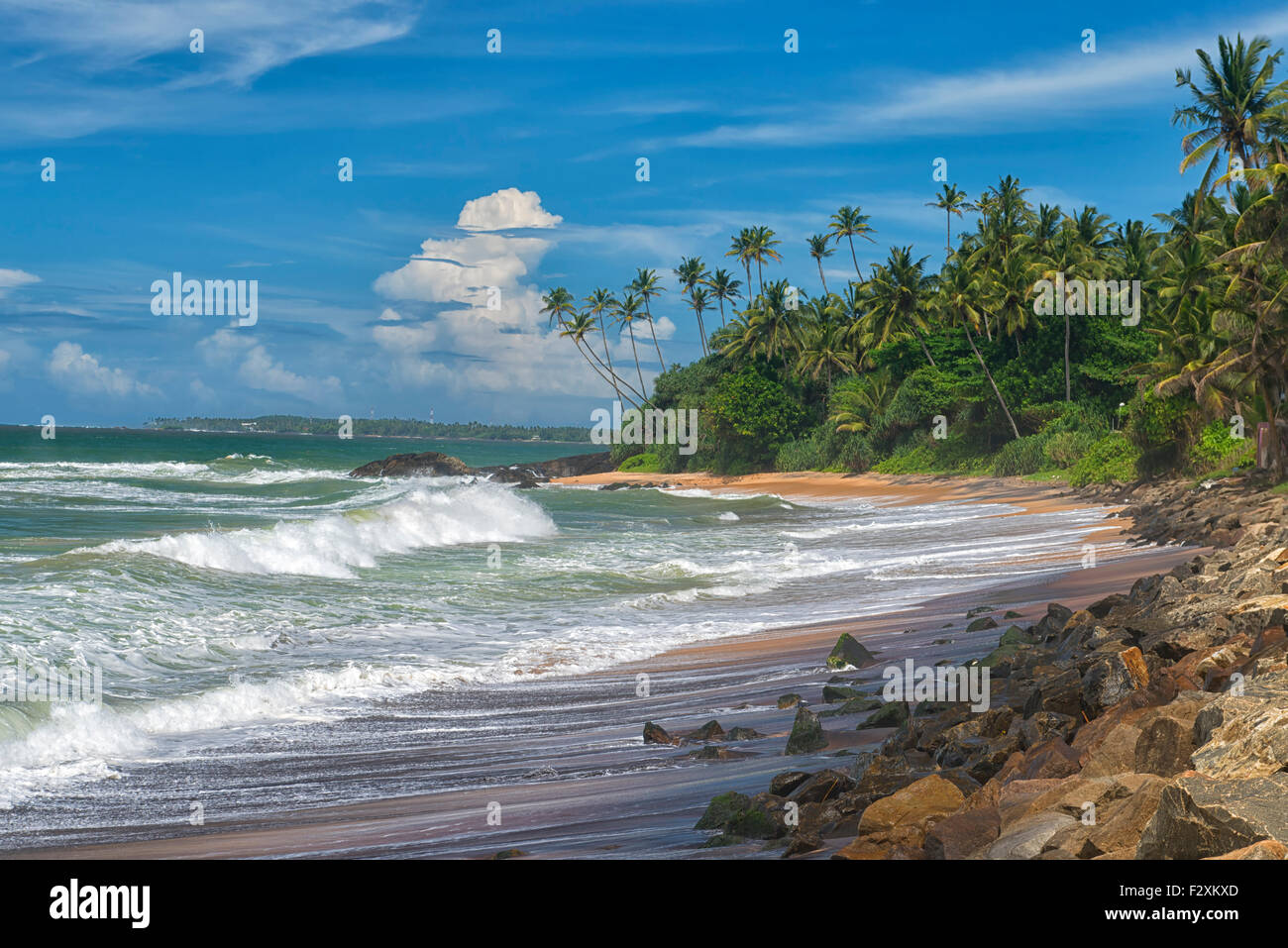 Tropical Beach in Matara, Sri Lanka Stock Photo - Alamy