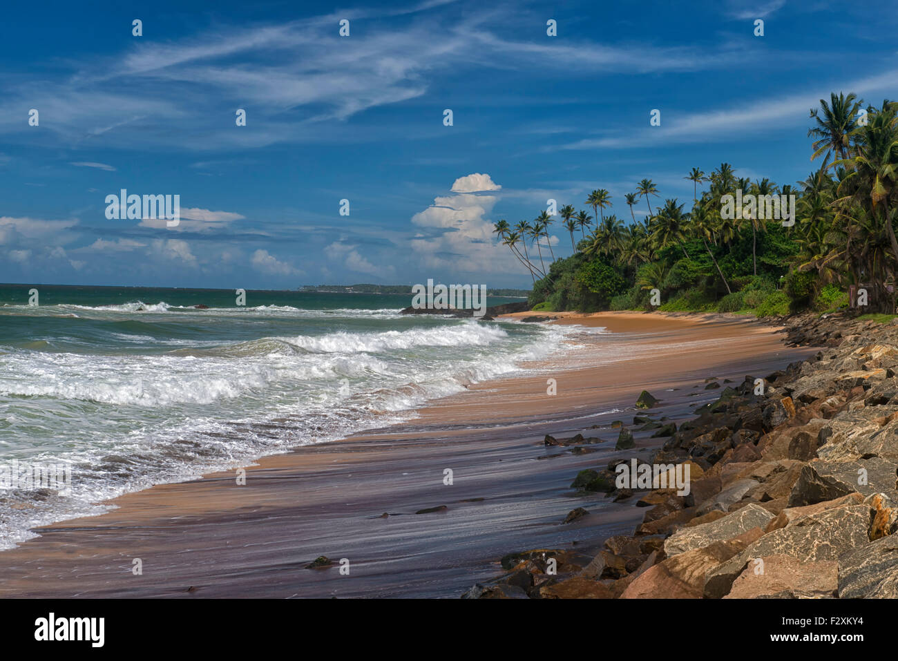 Tropical Beach in Matara, Sri Lanka Stock Photo - Alamy