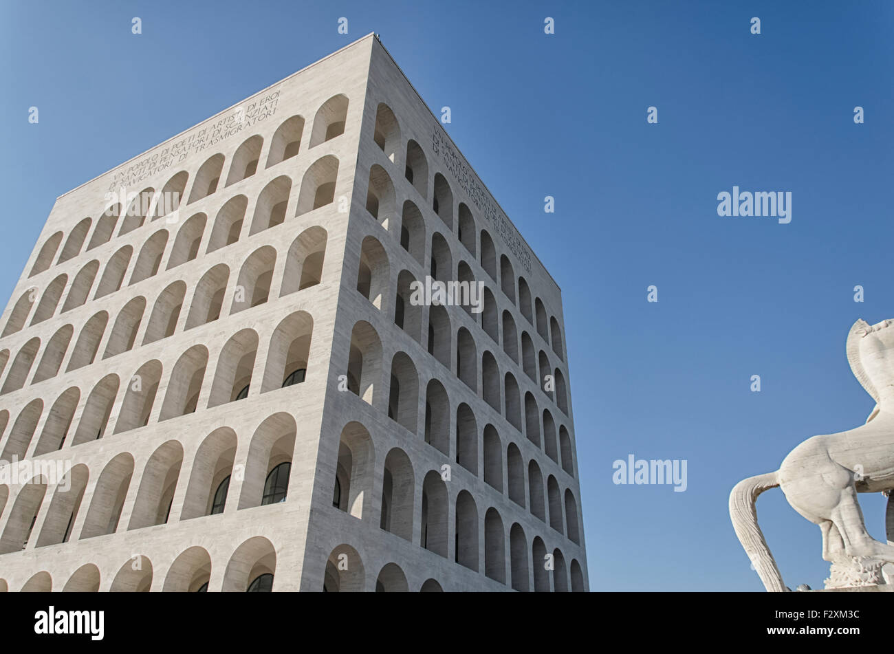 View of typical example of Italian rationalist architecture Stock Photo ...