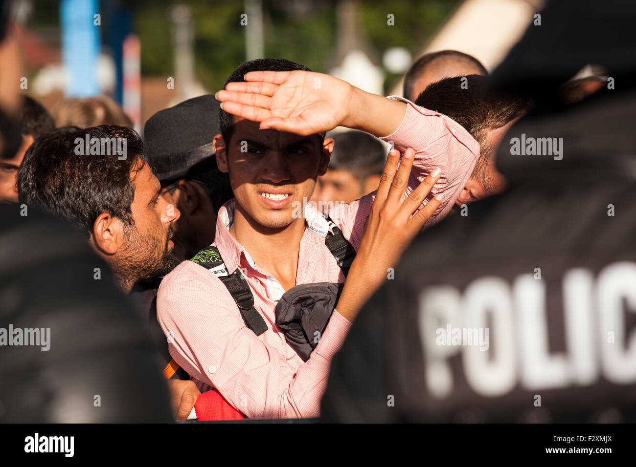 Refugee train border crossing hi-res stock photography and images - Alamy