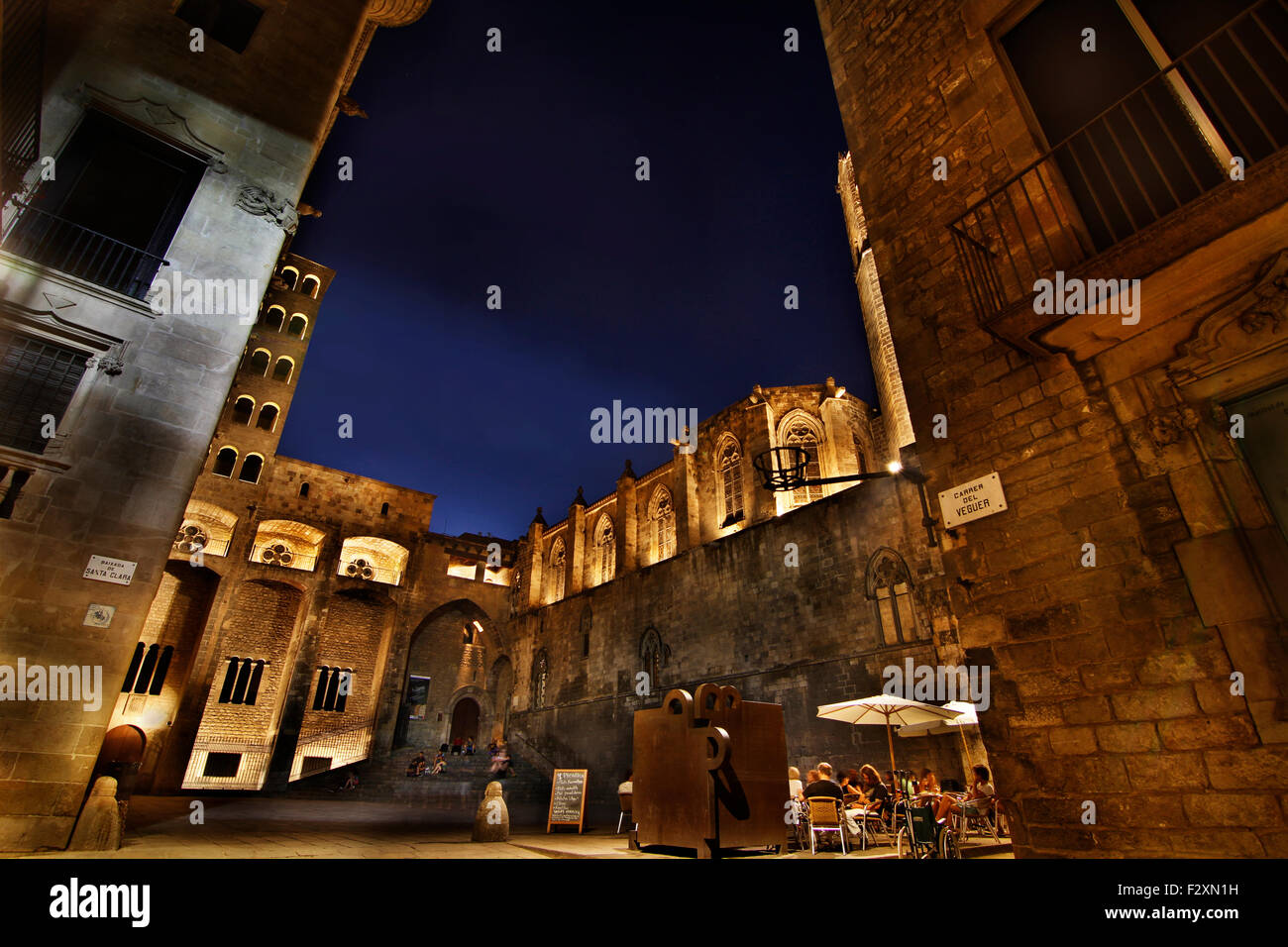 Plaça del Rei (King's square). Barcelona Stock Photo - Alamy