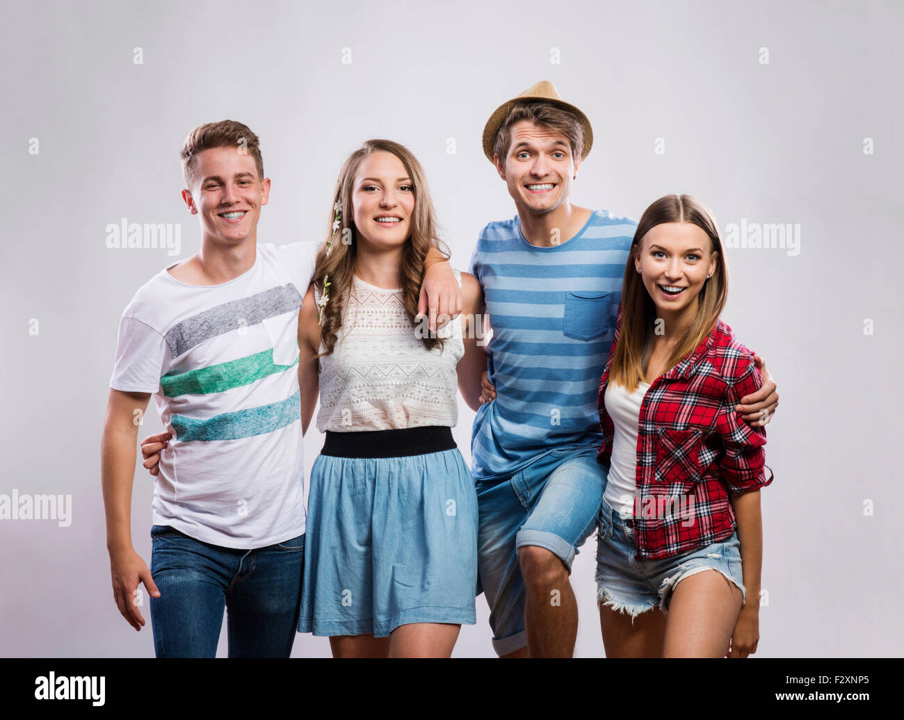 Teenagers fashion posing hi-res stock photography and images - Alamy