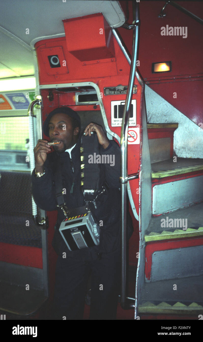 Duke Baysee, Blues Playing singing bus conductor Rout 38 London, 1999 ...