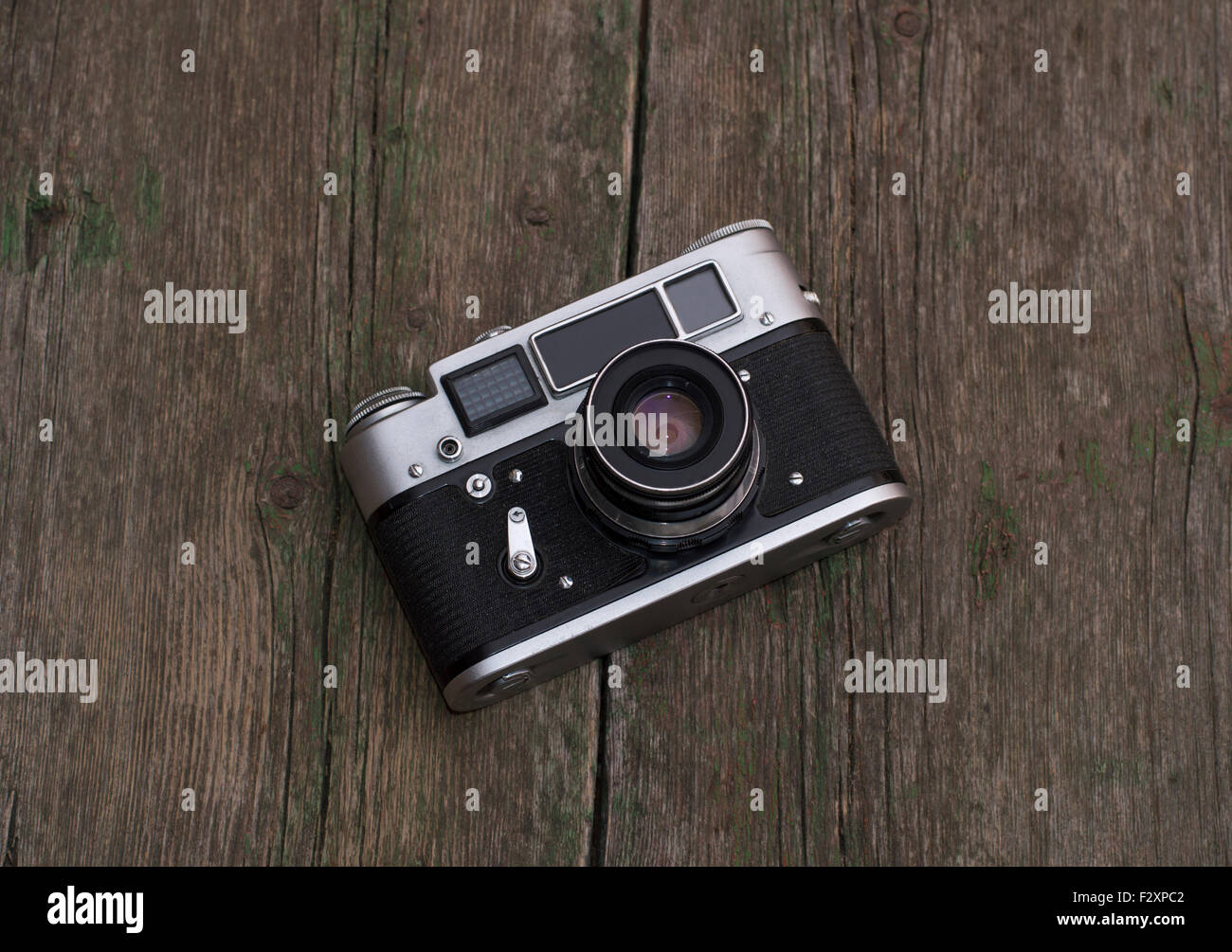 Vintage film the table, top view, retro Stock Photo - Alamy