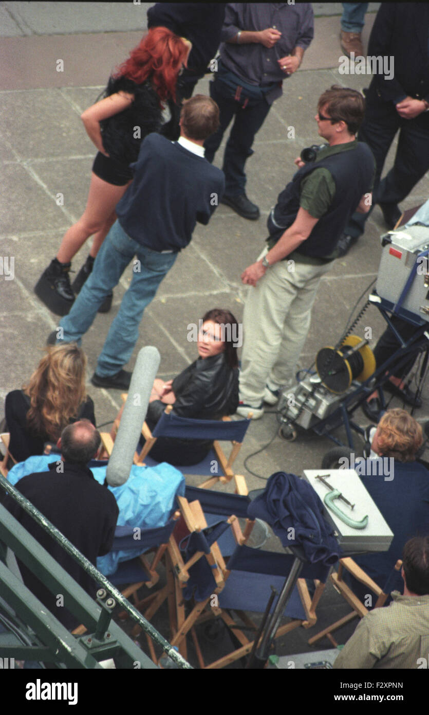 Candid shots Spice World Movie Set Albert Hall Victoria Beckham alas ...