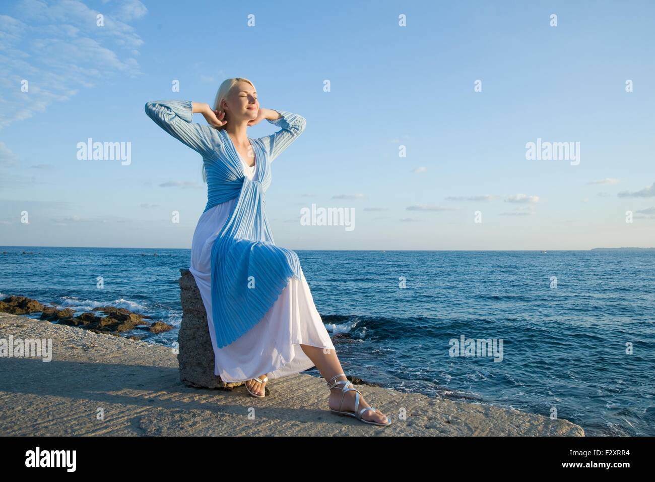 Beautiful woman outdoors Stock Photo - Alamy