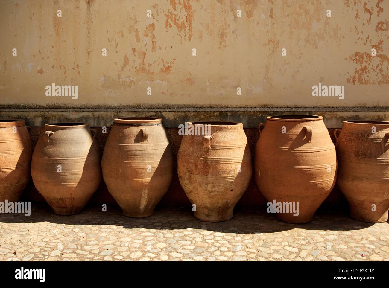 Many pots outdoors Stock Photo - Alamy
