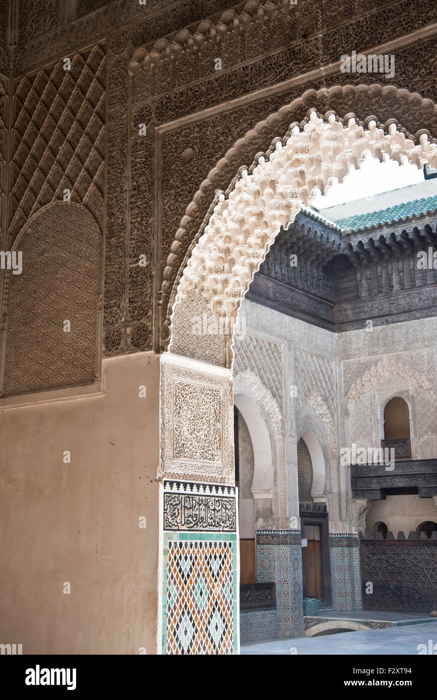 Medersa Bou Inania, Fez, Morocco Stock Photo - Alamy Medersa Bou Inania, Fez, Morocco Stock Photo - Alamy
