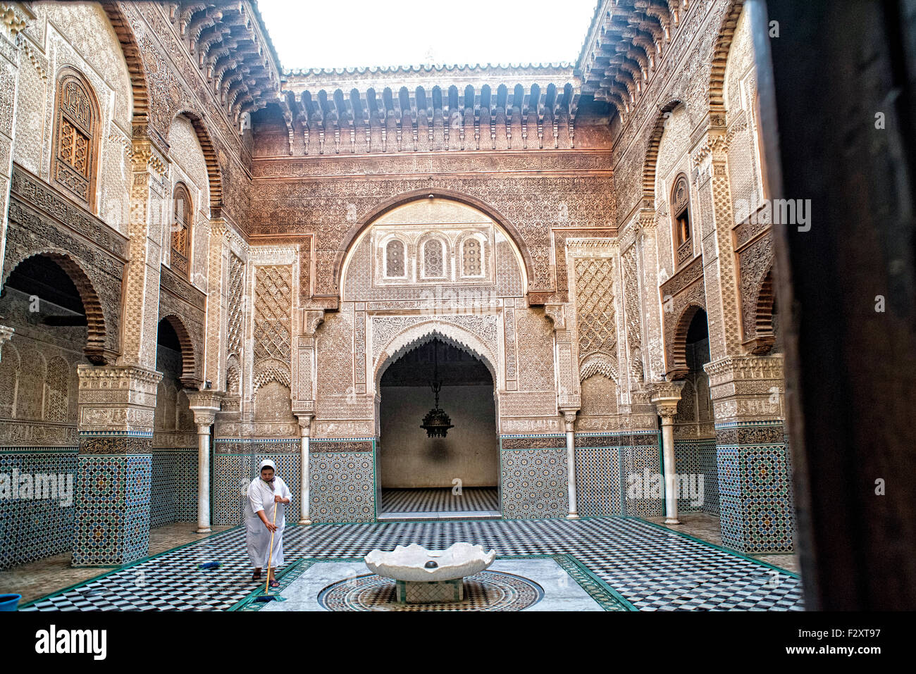 Medersa Attarine, Fez, Morocco Stock Photo - Alamy