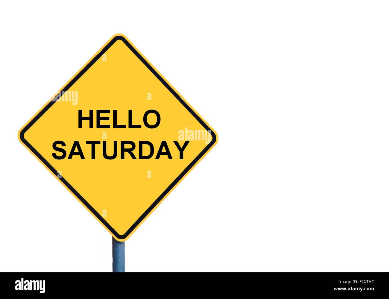 Saturday road sign Cut Out Stock Images & Pictures - Alamy