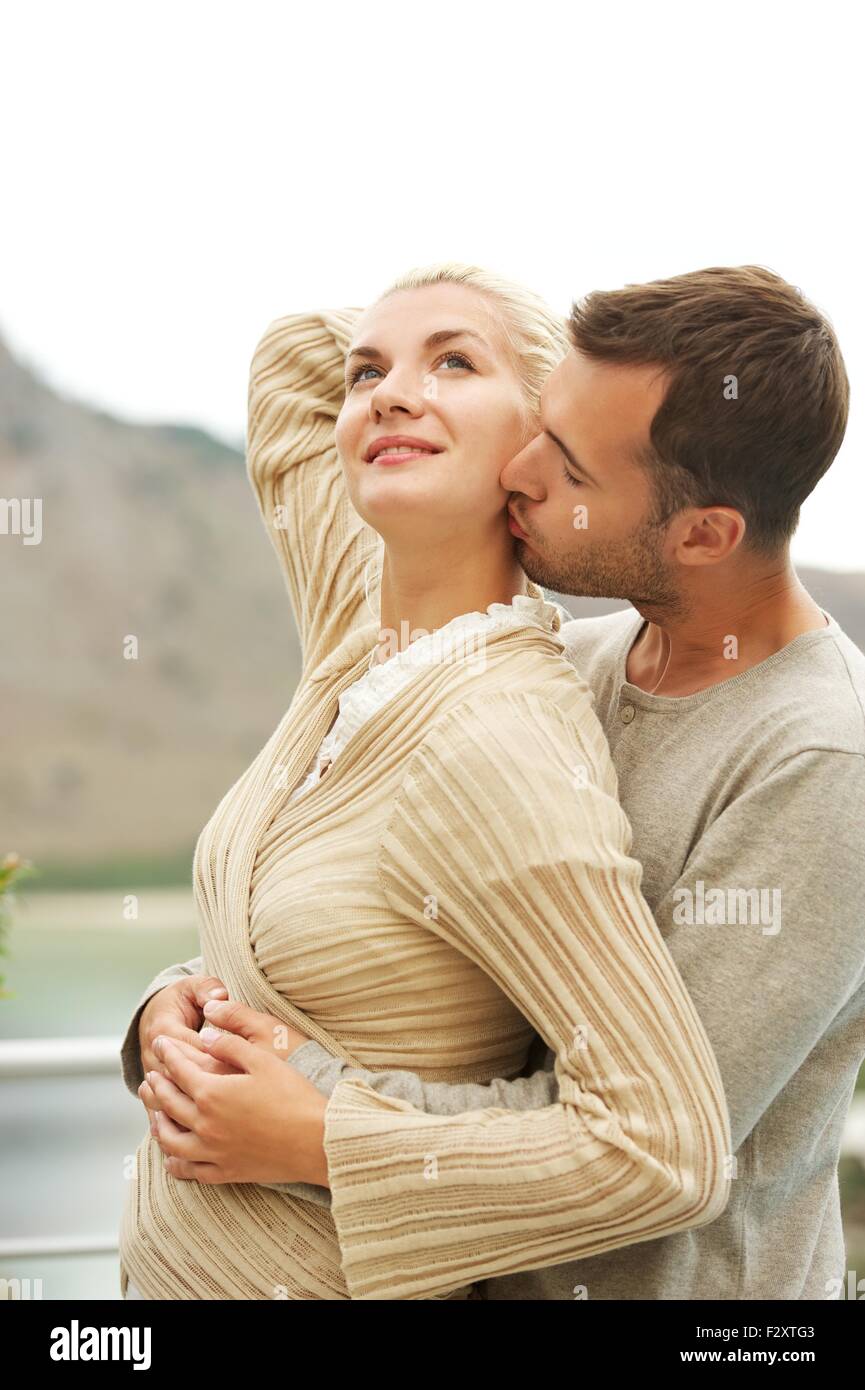 Beautiful couple expecting a baby Stock Photo - Alamy