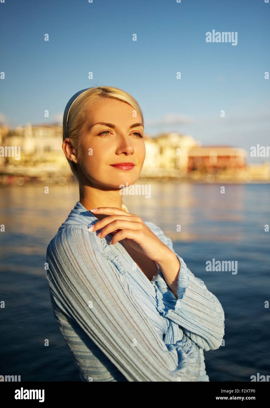 Beautiful woman outdoors Stock Photo - Alamy