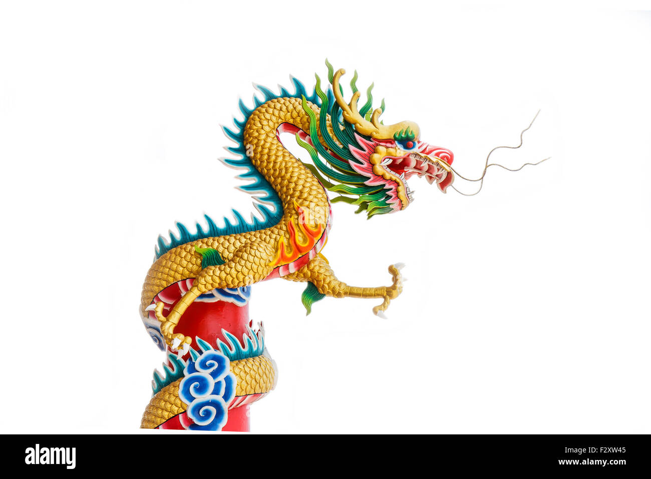 Dragon on pole Stock Photo - Alamy