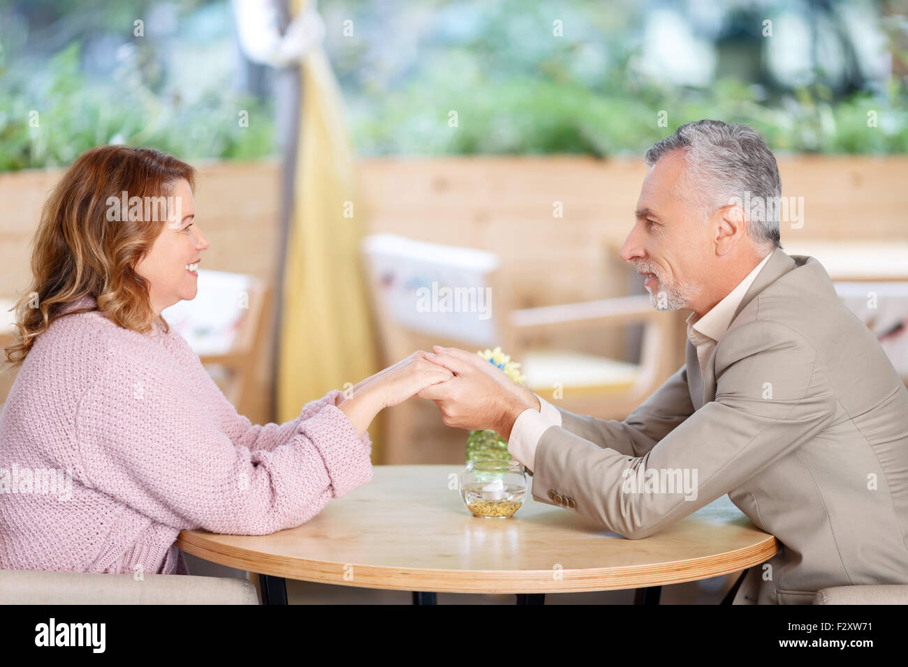 Loving couple having date Stock Photo - Alamy