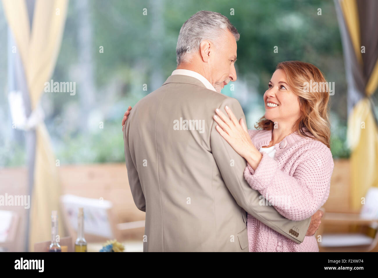 Nice couple dancing Stock Photo - Alamy
