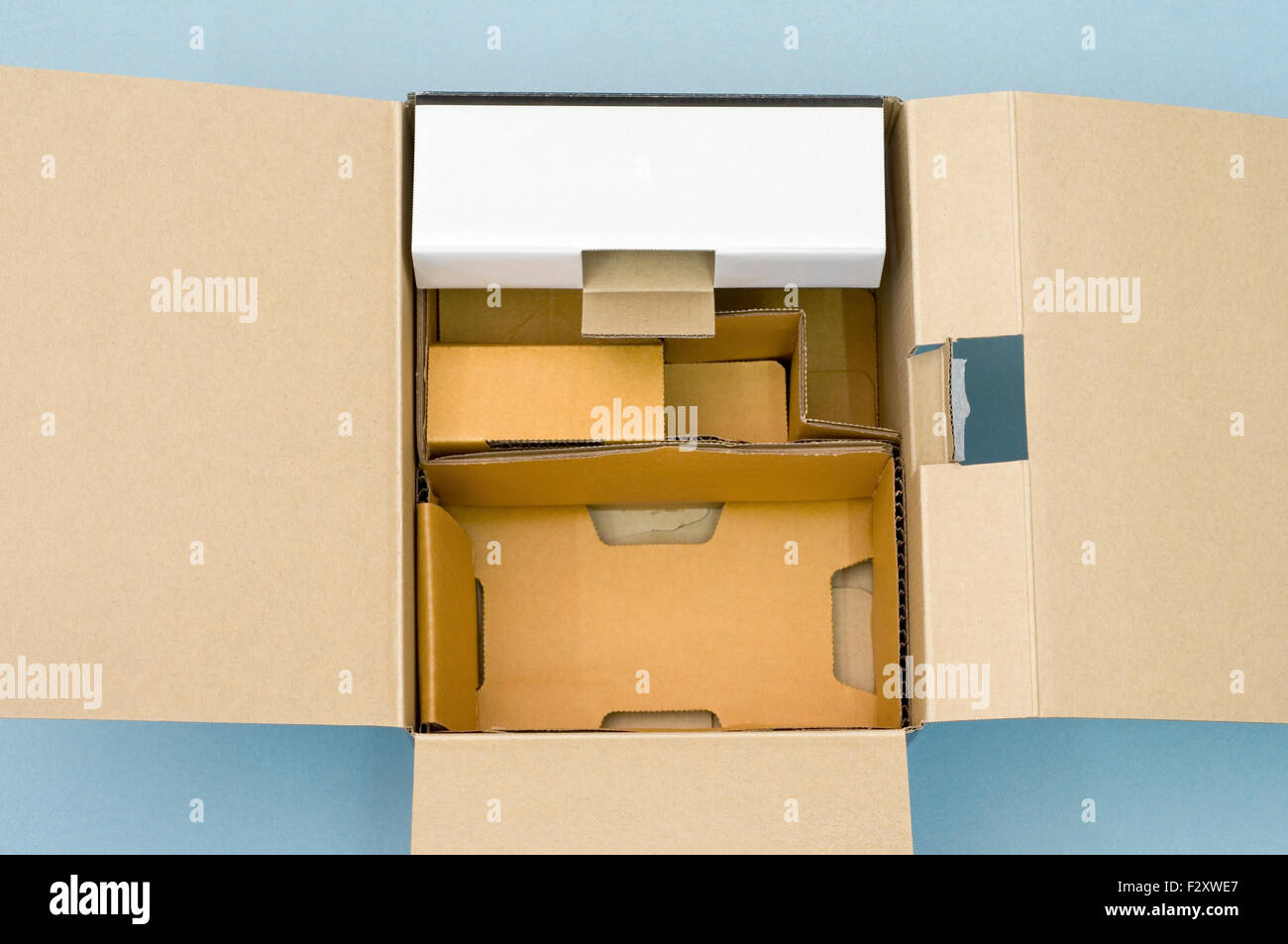 Empty photo camera box Stock Photo - Alamy