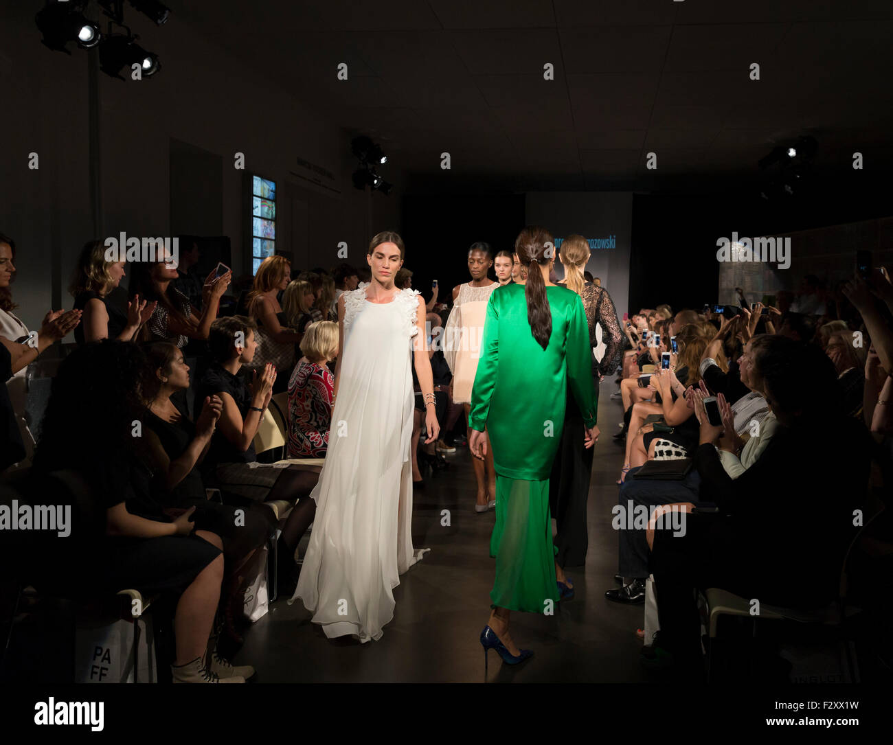 New York, NY - September 8, 2015: Model walks runway for Polish ...