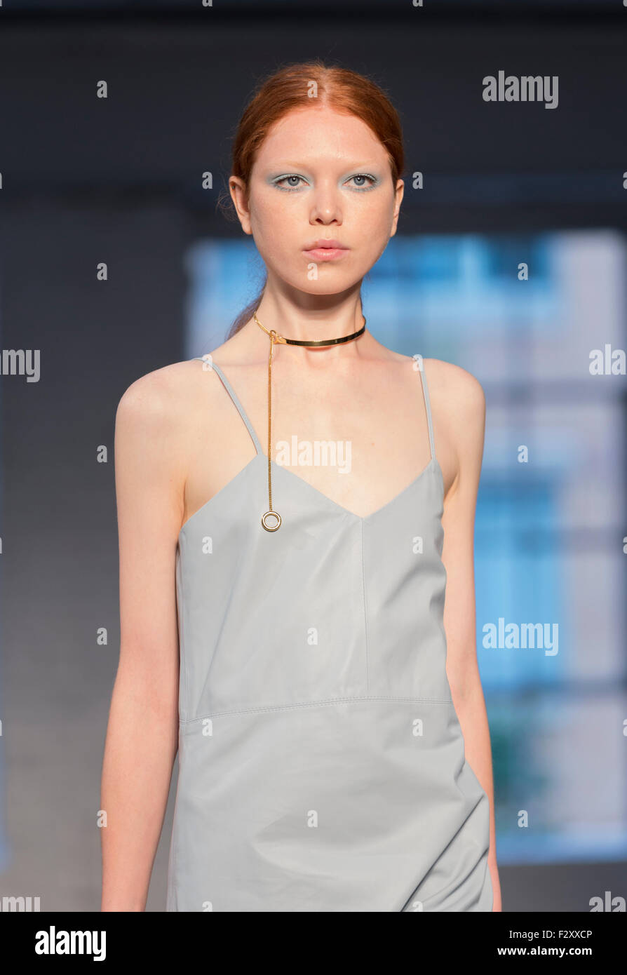 New York, NY - September 12, 2015: Model walks runway for show by Jill ...