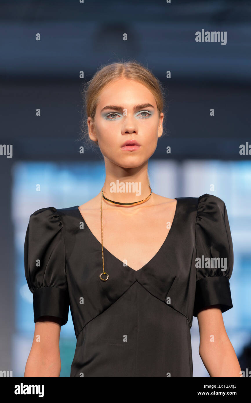 New York, NY - September 12, 2015: Model walks runway for show by Jill ...