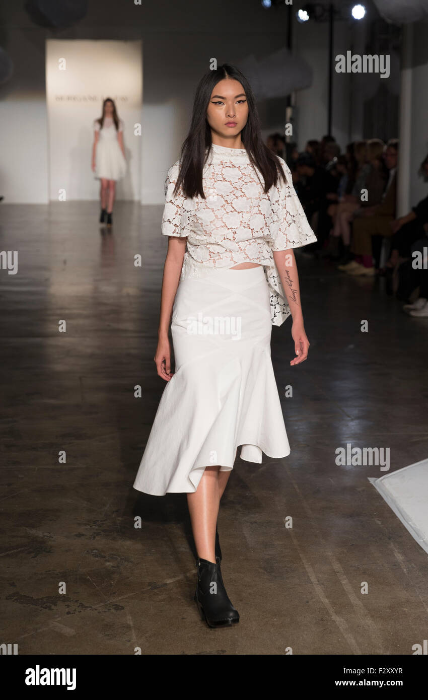 New York, NY - September 14, 2015: Model walks runway for Everything ...