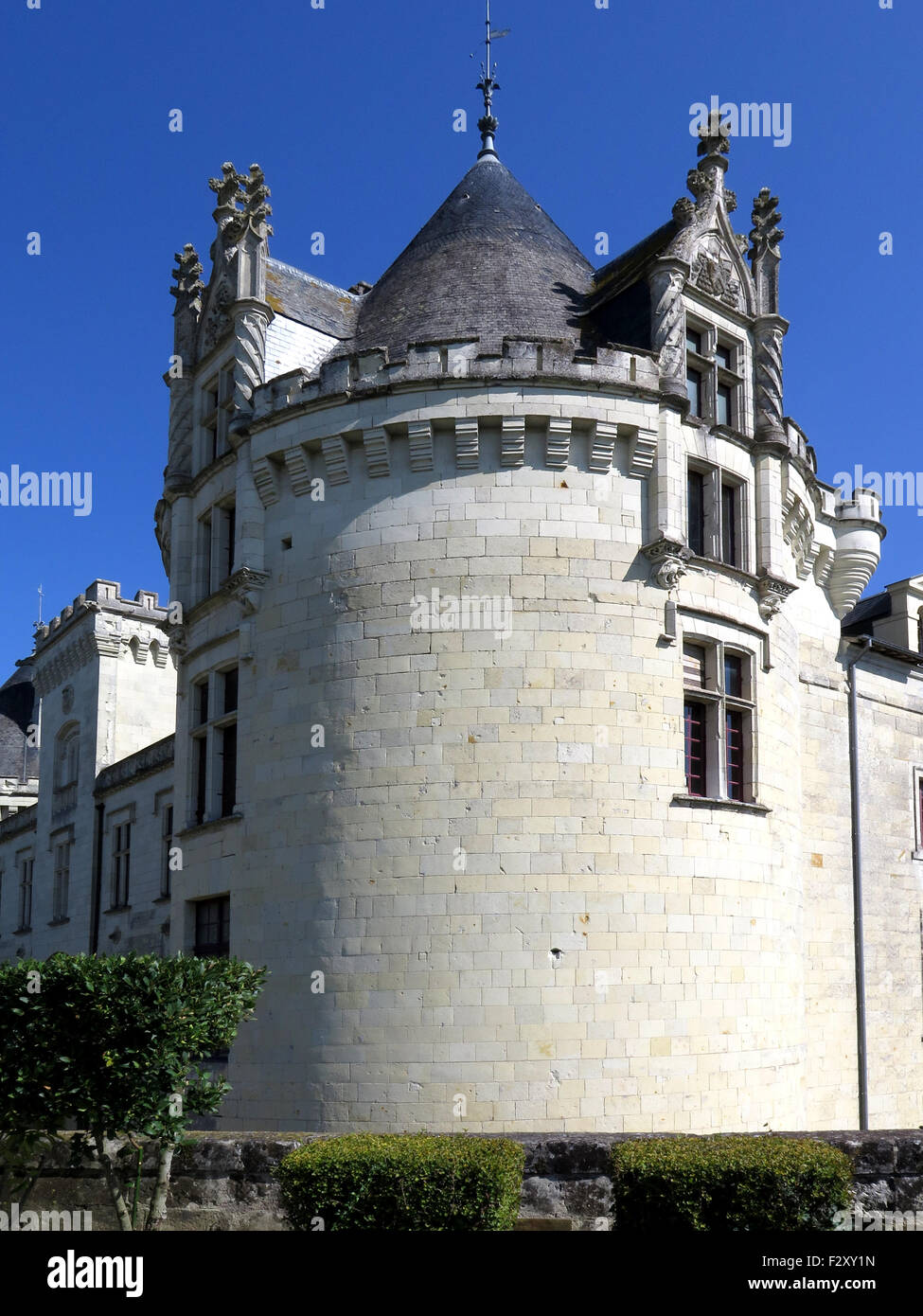 Chateau de Breze, in the Valle des Rois France Stock Photo - Alamy