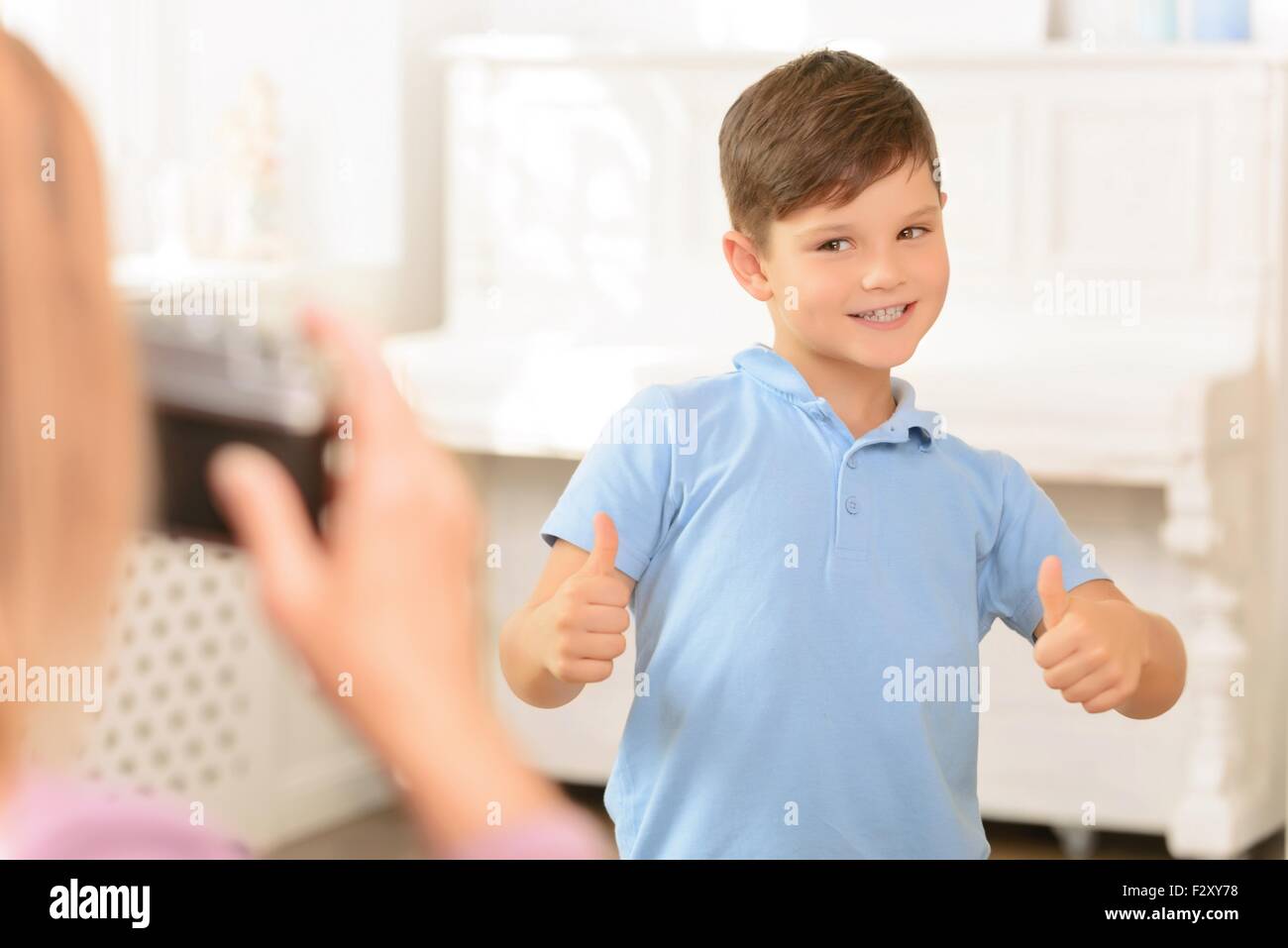 Little boy having fun Stock Photo - Alamy