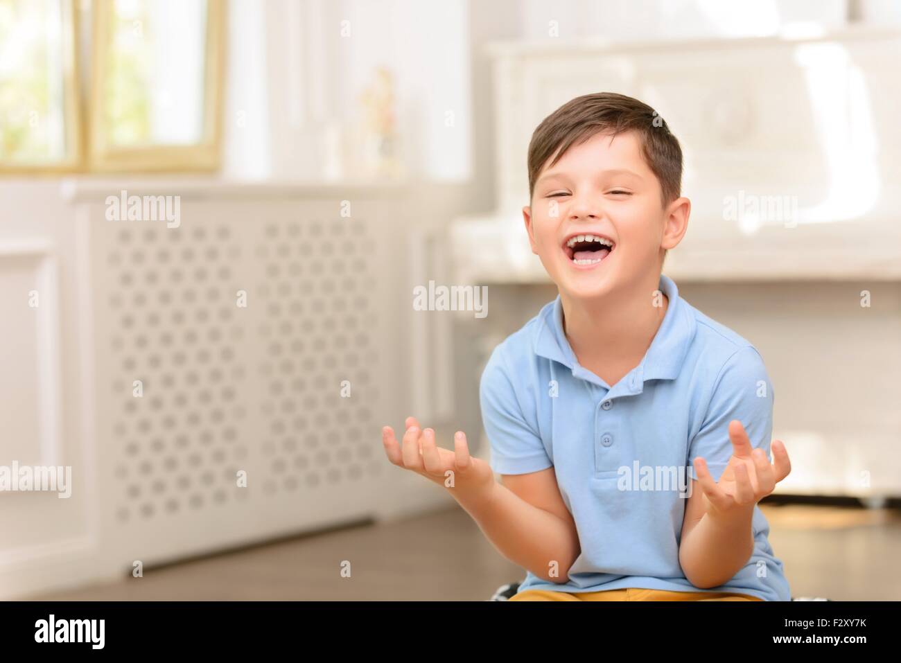 Little boy having fun Stock Photo - Alamy