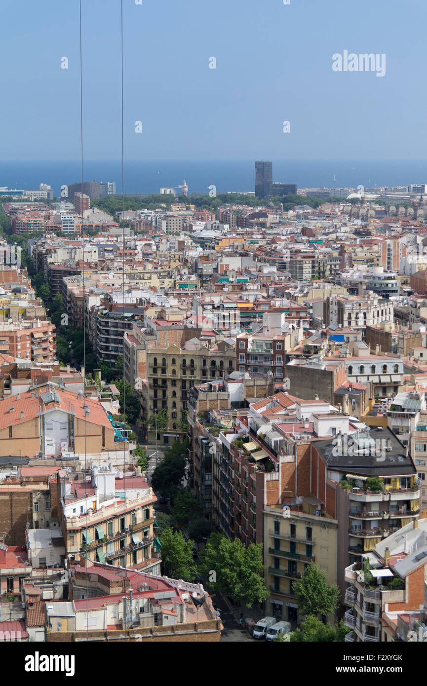 View of Barcelona from Sagrada Familia Stock Photo - Alamy