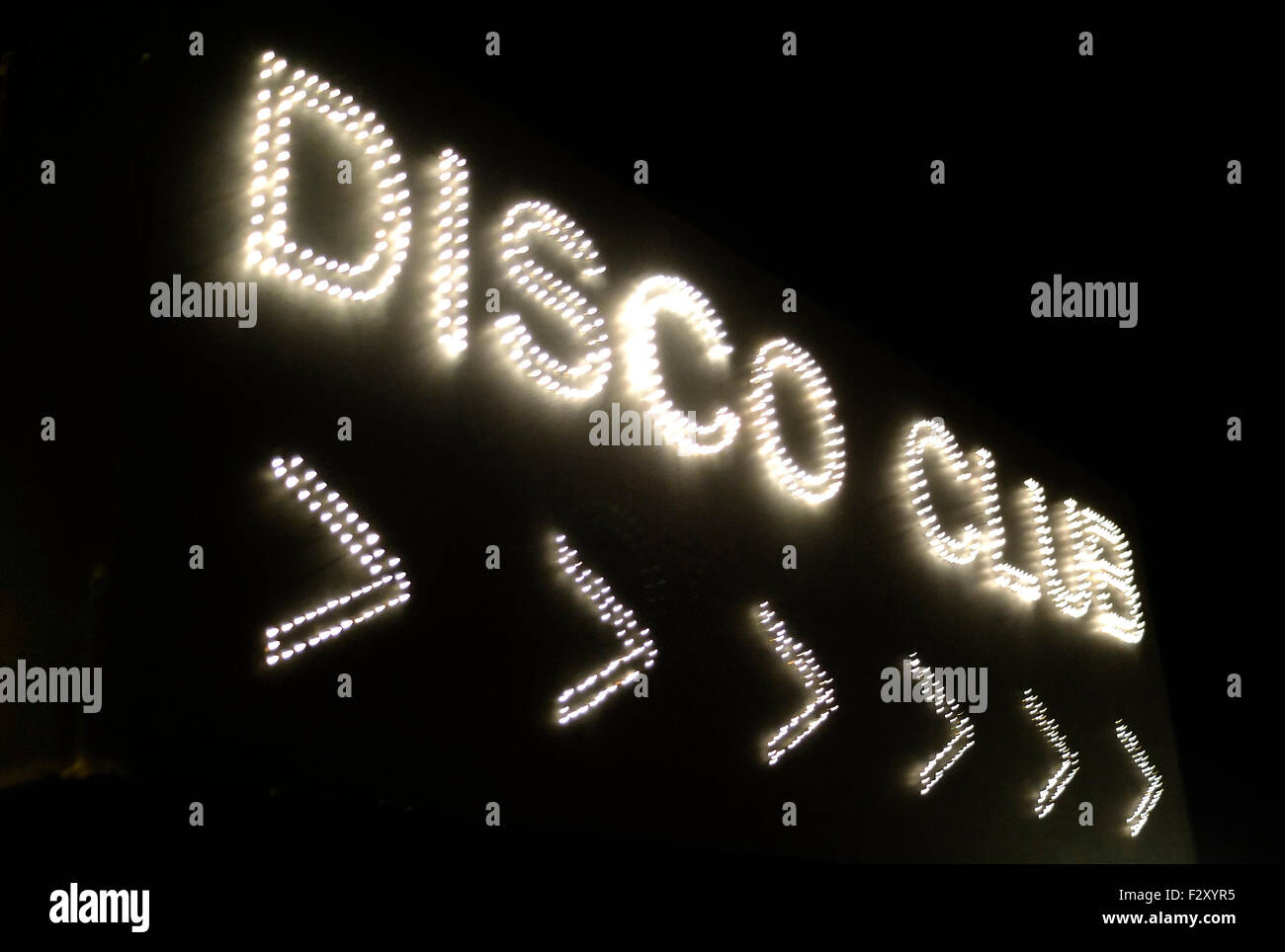 Neon disco sign hi-res stock photography and images - Alamy