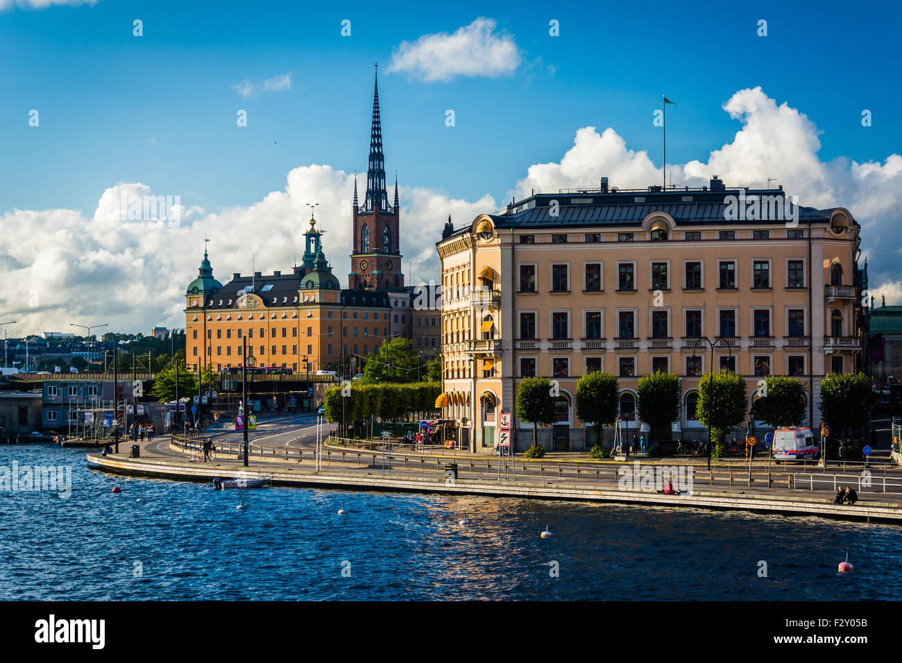 View of Galma Stan from Slussen, in Södermalm, Stockholm, Sweden Stock ...