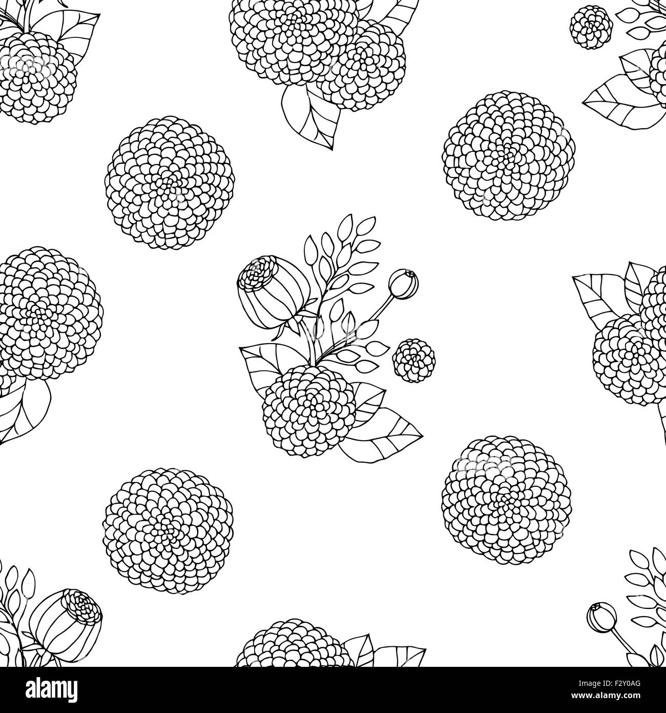 Seamless texture with asters Stock Vector Image & Art - Alamy