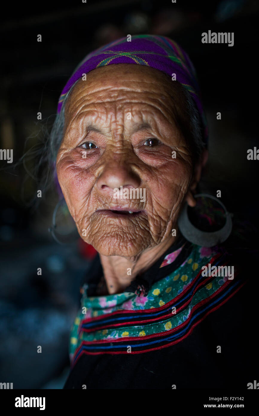 Ethnic Hmong Old Women In Sapa Vietnam High Resolution Stock ...