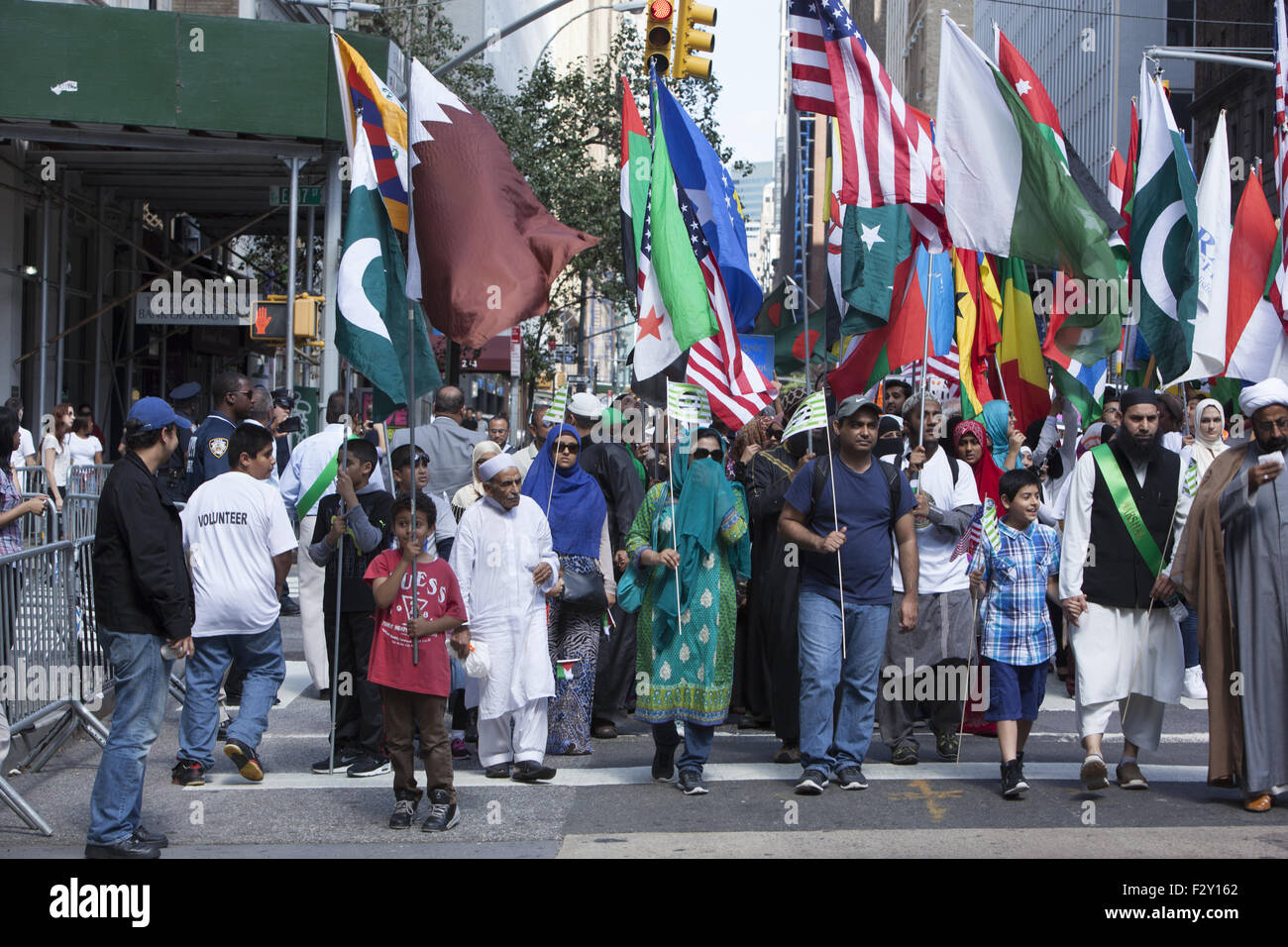 American Muslim Day Parade on Madison Ave. in New York City Stock Photo ...