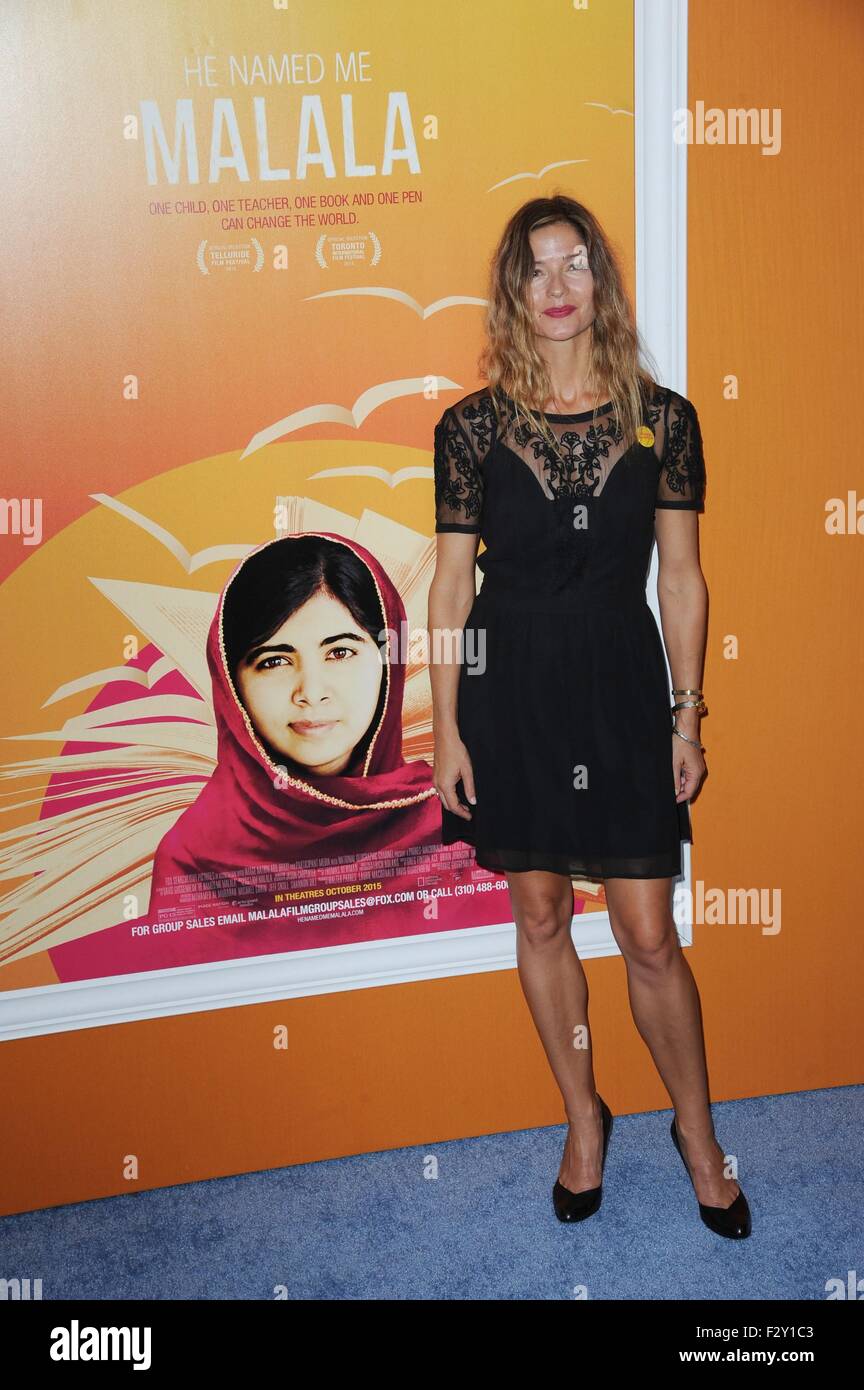New York, NY, USA. 24th Sep, 2015. Jill Hennessy at arrivals for HE NAMED ME MALALA Premiere ...