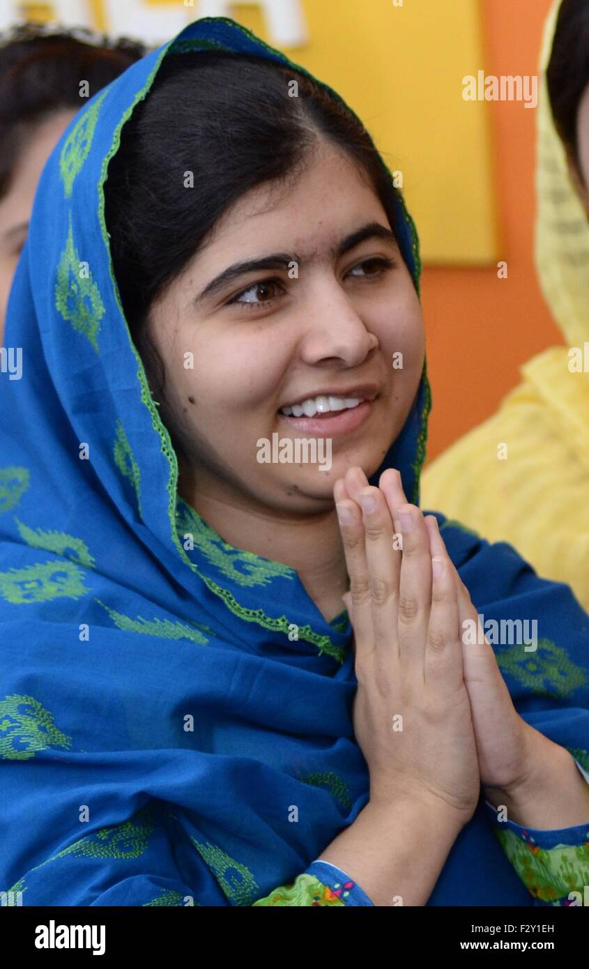 New York, NY, USA. 24th Sep, 2015. Malala Yousafzai at arrivals for HE NAMED ME MALALA Premiere ...