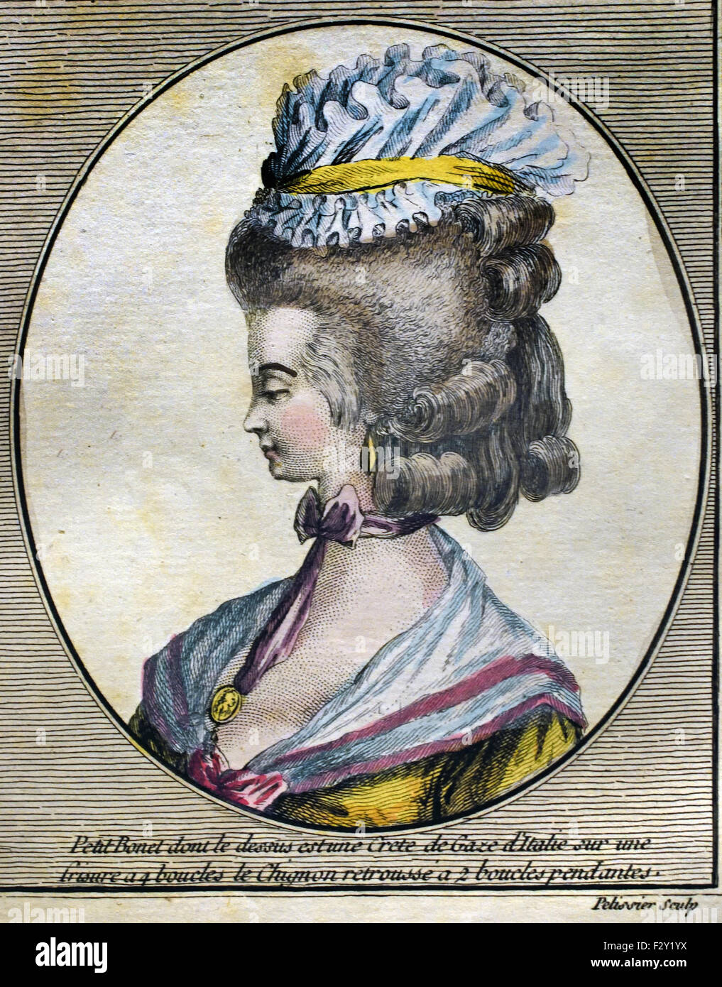 French Coiffures, Poufs, Hats and Bonnets Coiffures and Headdresses ( J ...