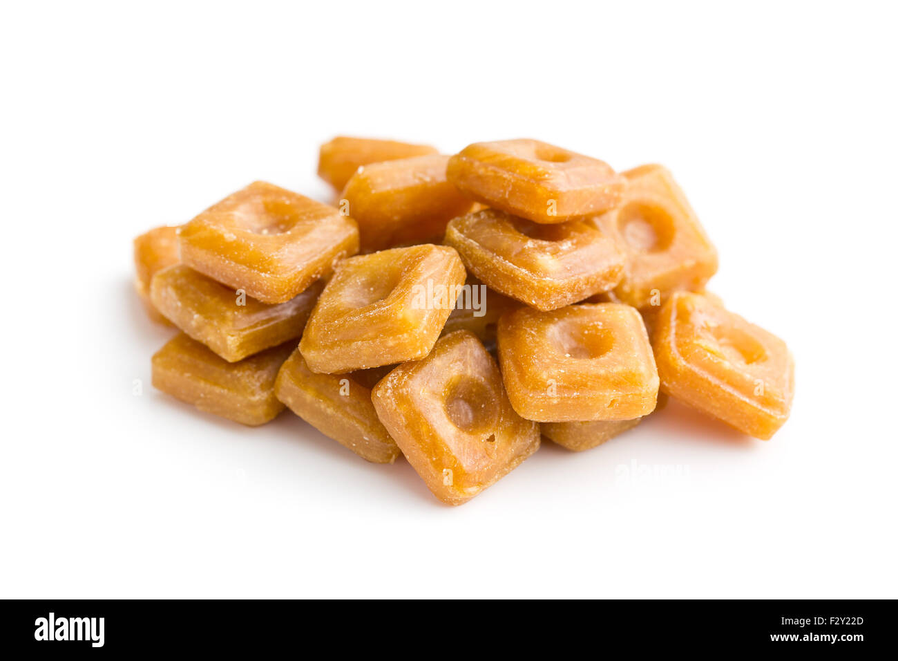 Caramel hard candies on Cut Out Stock Images & Pictures - Alamy