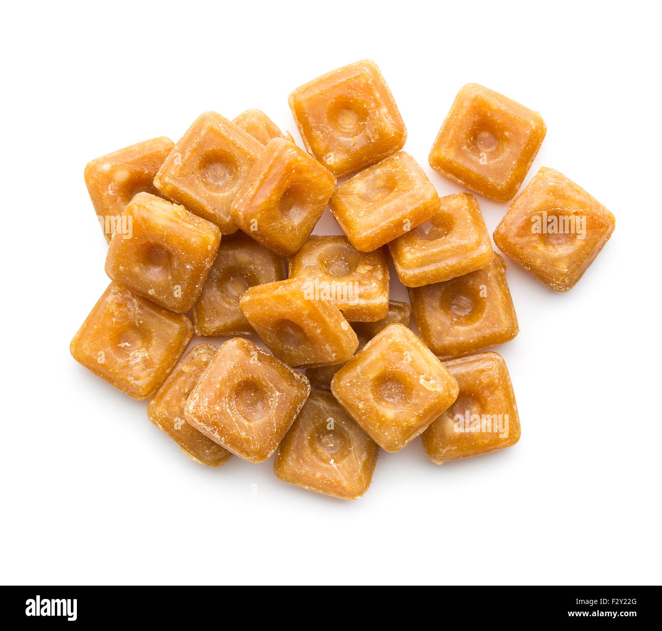 Caramel hard candies on Cut Out Stock Images & Pictures - Alamy