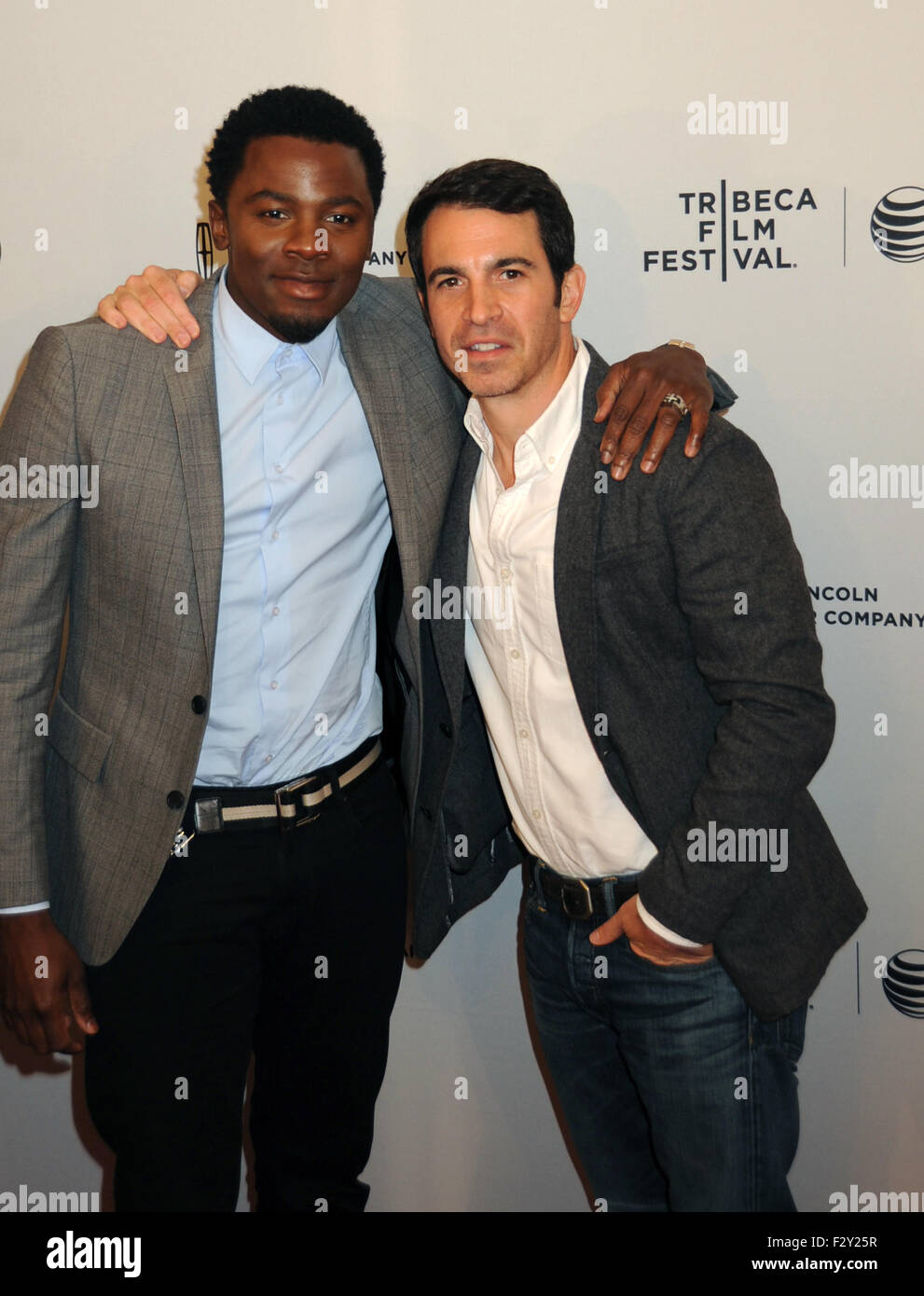 New York.NY.USA .Derek Luke & Chris Messina at the Alex of Venice ...