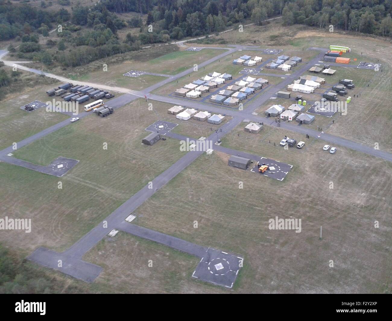 Libava, Czech Republic. 25th Sep, 2015. Humanitarian camp in the ...