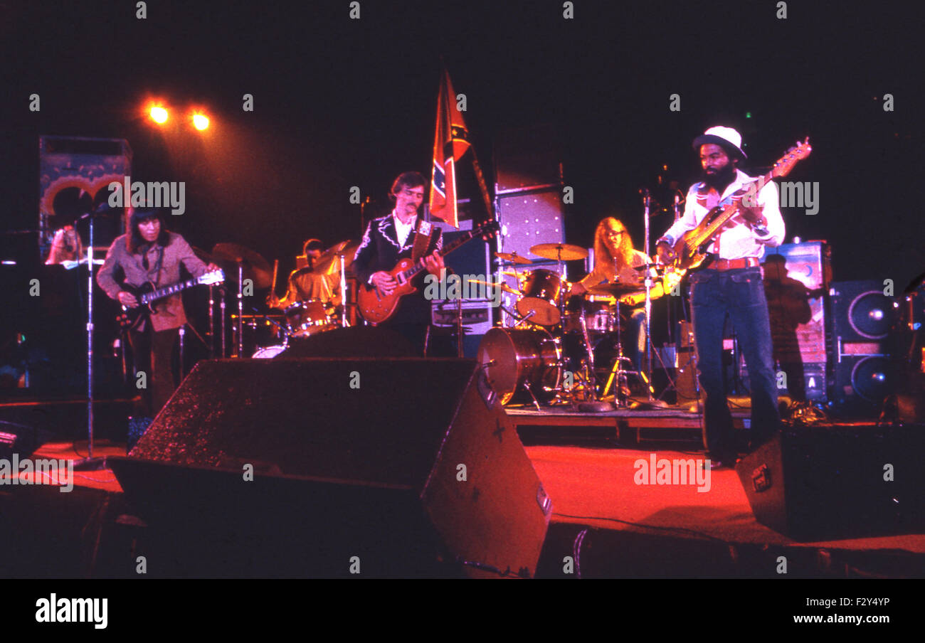 ALLMAN BROTHERS US rock group in 1974 Stock Photo - Alamy