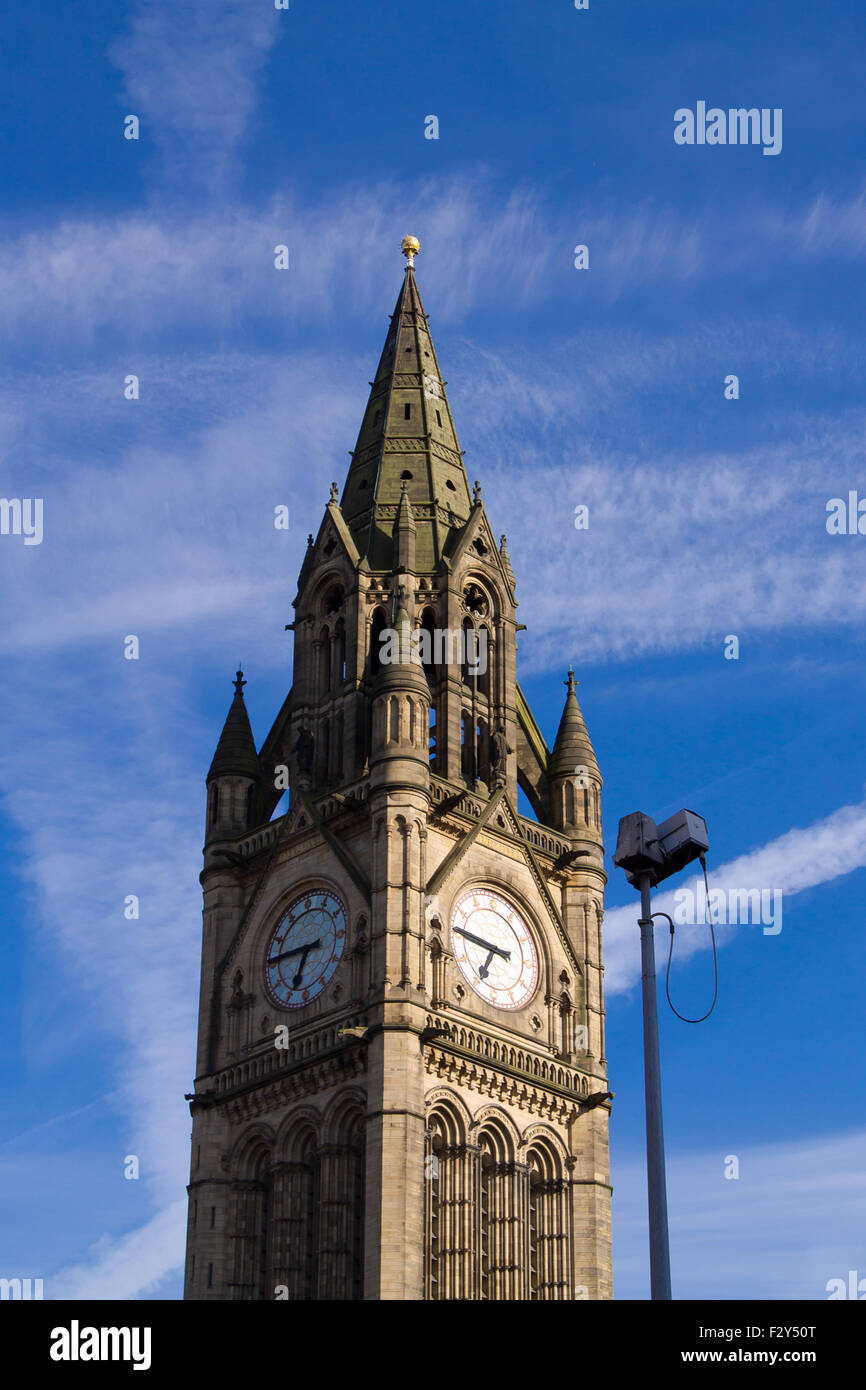 Manchester City Hall Tower in Albert Square Stock Photo - Alamy