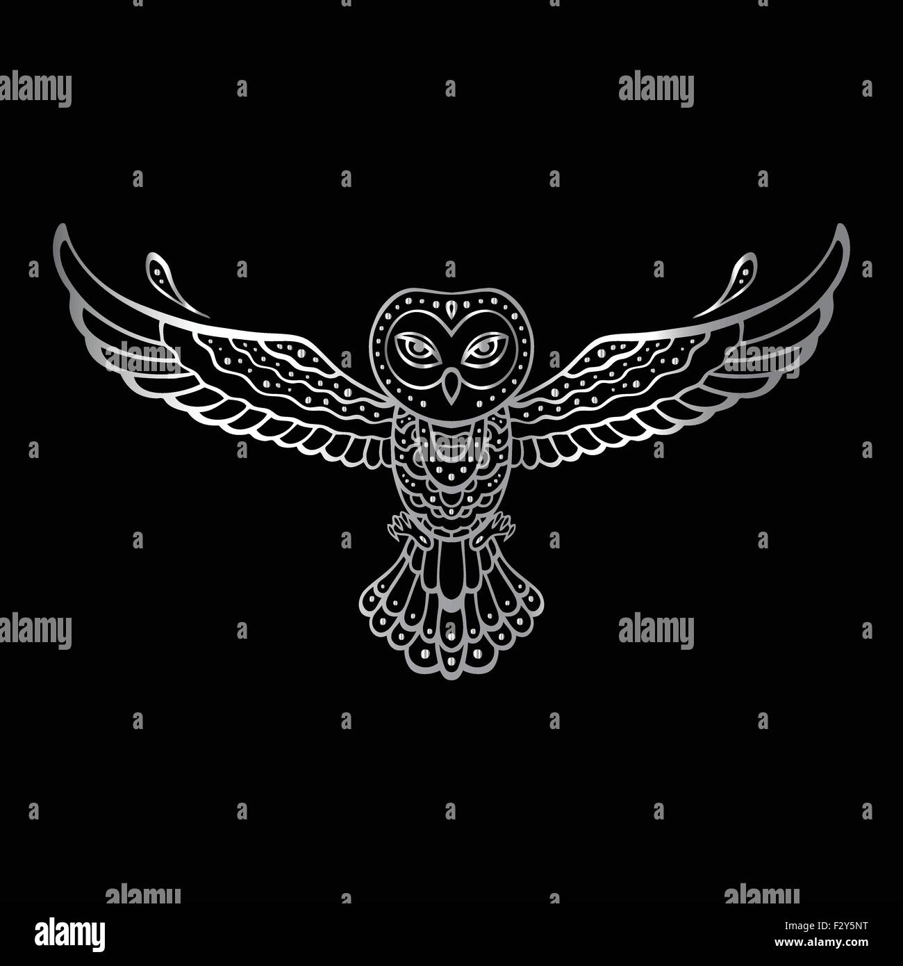 Owl. Tribal pattern Stock Vector Image & Art - Alamy