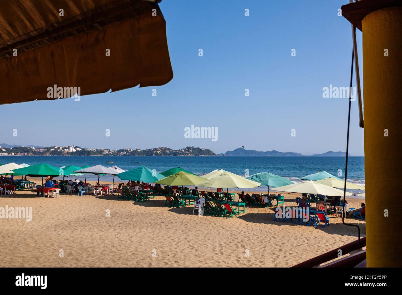 Manzanillo beach Pacific Ocean Colima Mexico North America Stock Photo ...